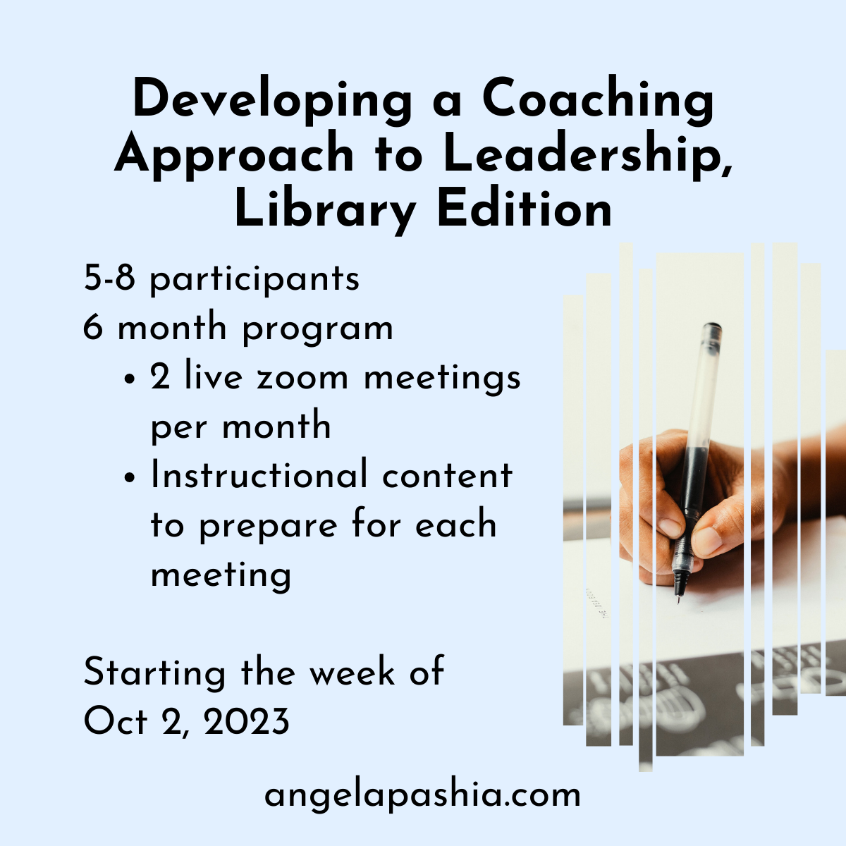 Developing a Coaching Approach to Leadership – Angela Pashia